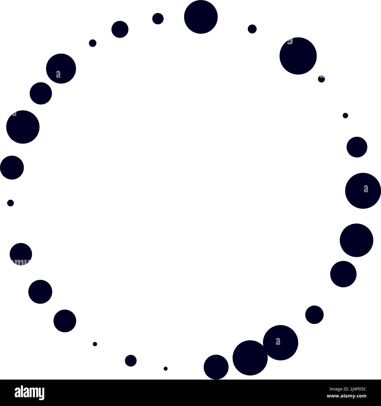 Circles random, scattered shapes element. Stock vector illustration ...