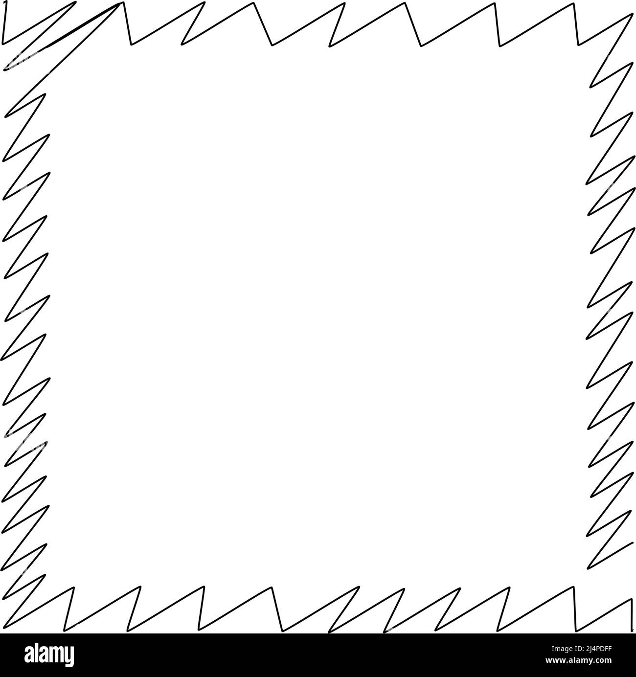 Square freehand drawing, handdrawn scribble, doodle, sketch shape ...