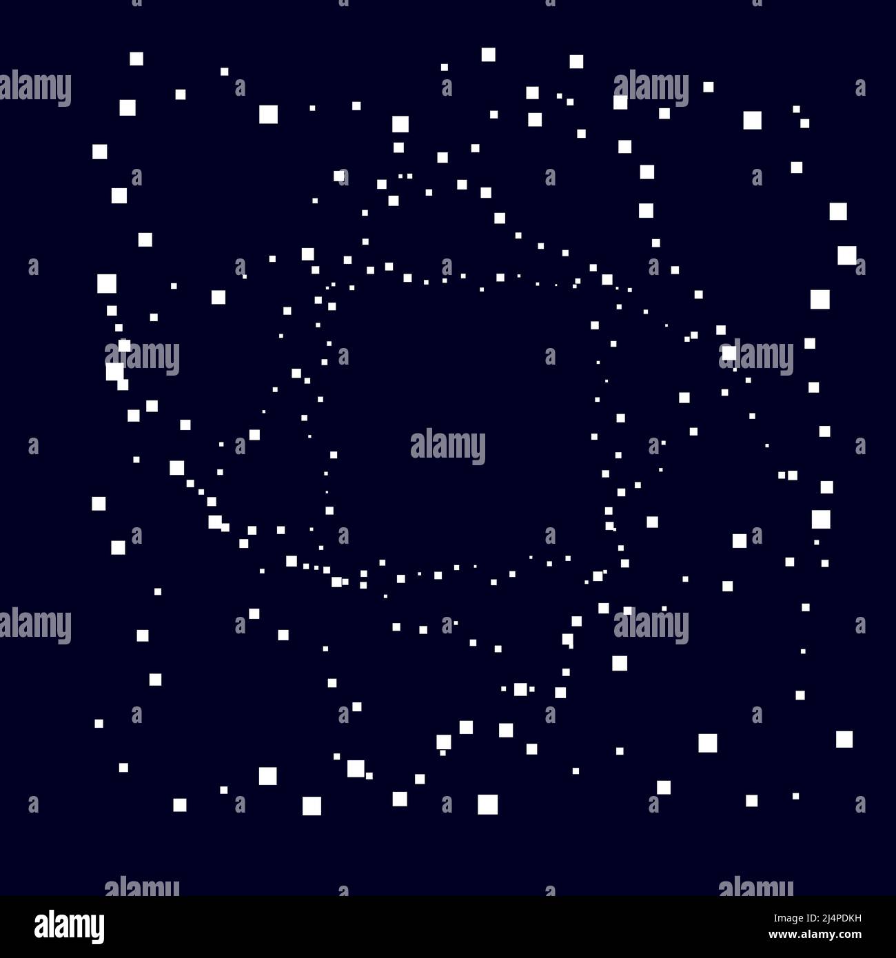 Squares random, scattered shapes element. Stock vector illustration ...