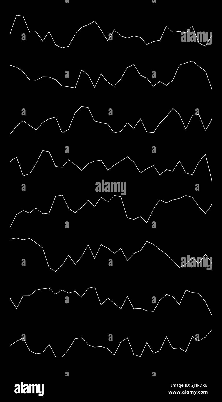 Wavy, waving lines. Wave effect stripes. Zigzag, criss cross streaks ...