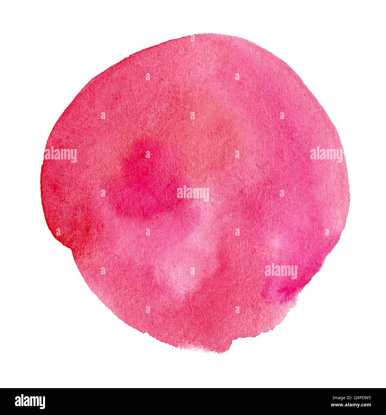 Red and pink watercolor shape isolated on white background Stock Photo ...