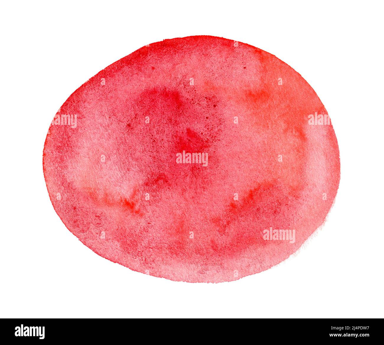 Red and pink watercolor shape isolated on white background Stock Photo ...