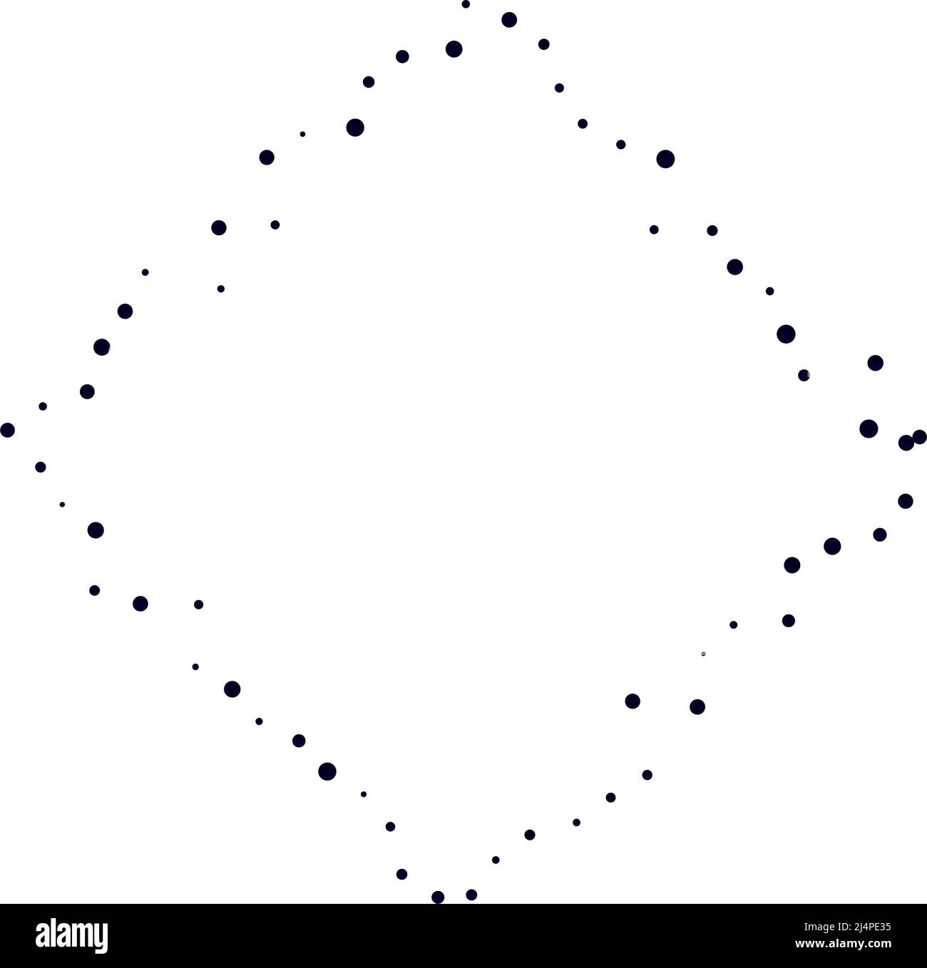 Circles random, scattered shapes element. Stock vector illustration ...