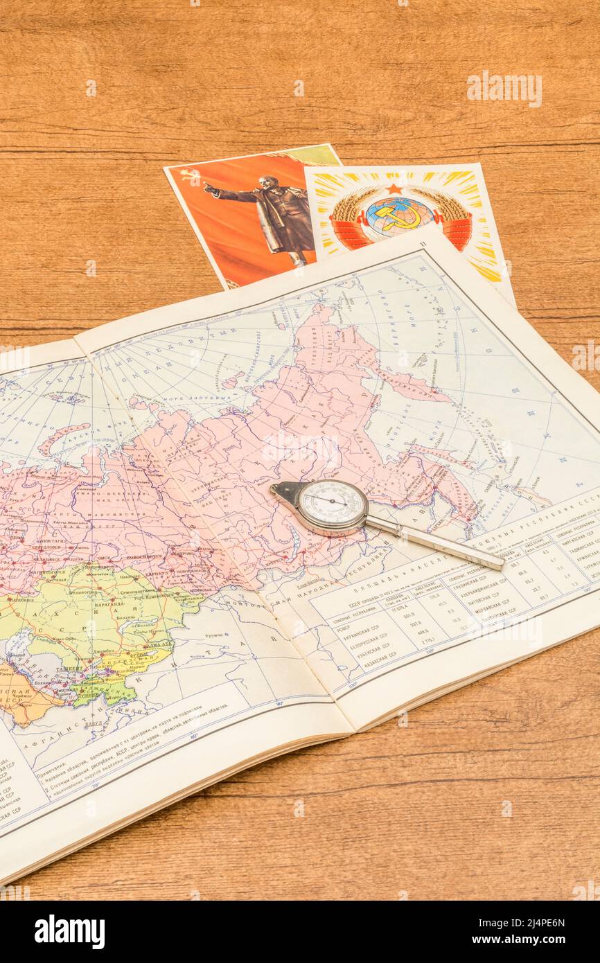 Soviet era map hi-res stock photography and images - Alamy