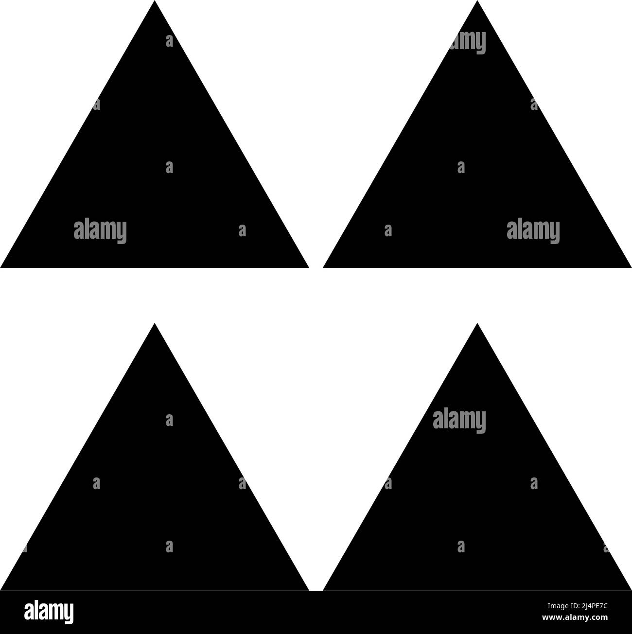 Triangle basic shape mosaic repeatable pattern, texture and background ...