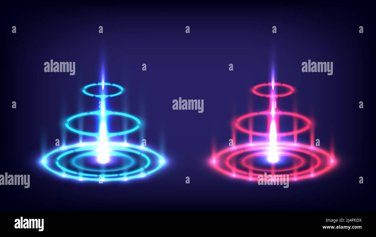 Sci-fi high-technology stage collection in glowing HUD. Showing ...
