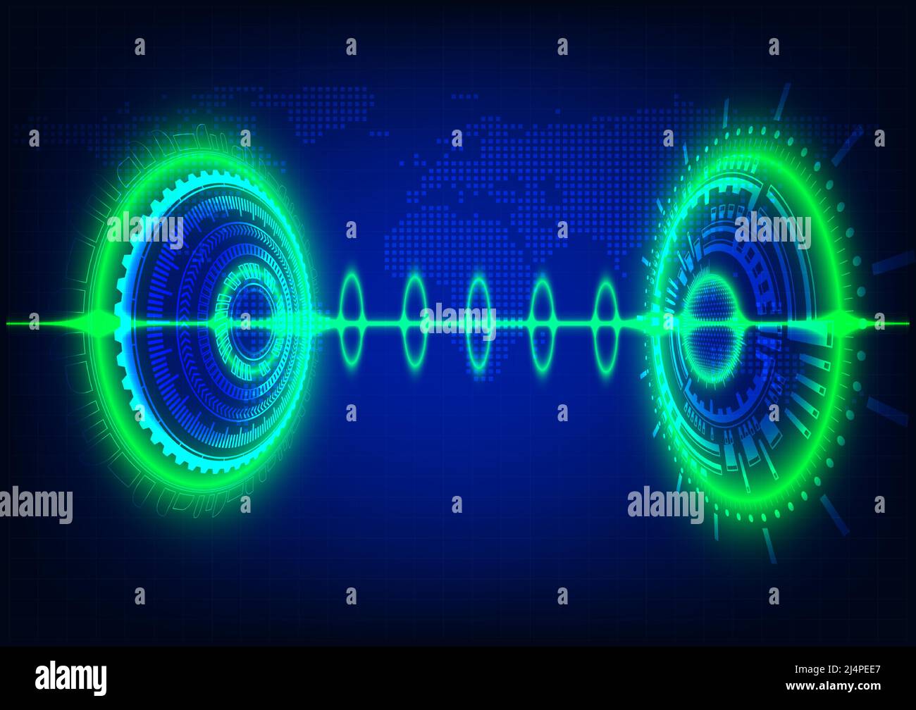 graphics design circle cog glow concept hitech technology network ...