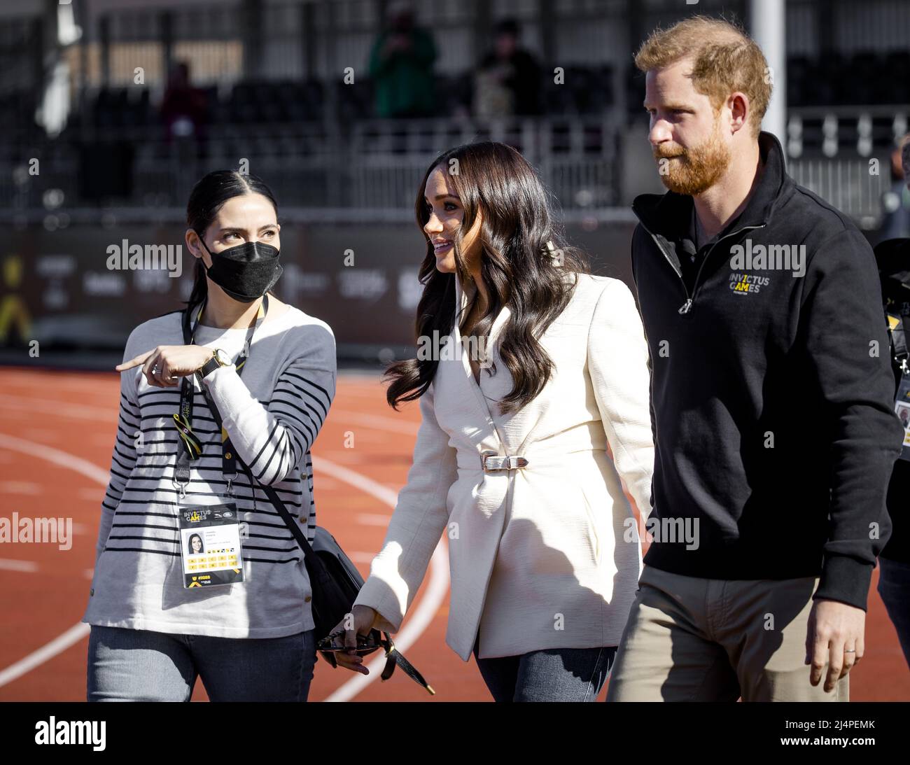 THE HAGUE - The Duke and Duchess of Sussex, Prince Harry and his wife ...
