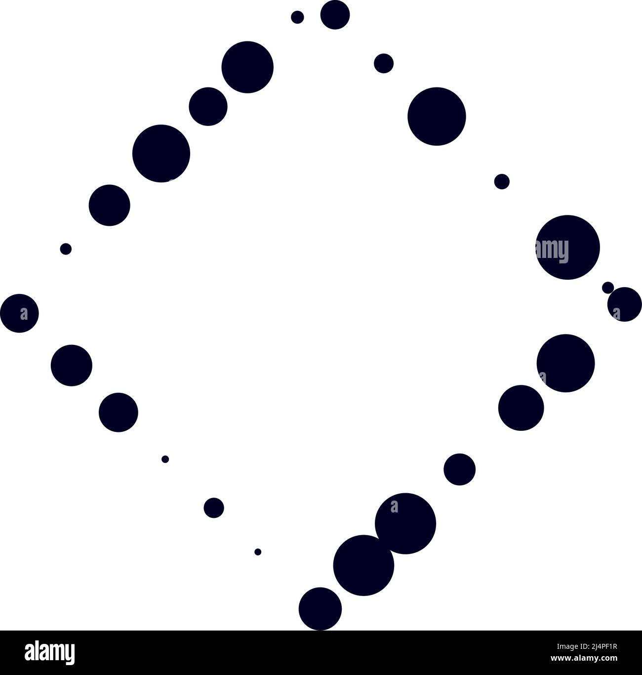 Circles random, scattered shapes element. Stock vector illustration ...