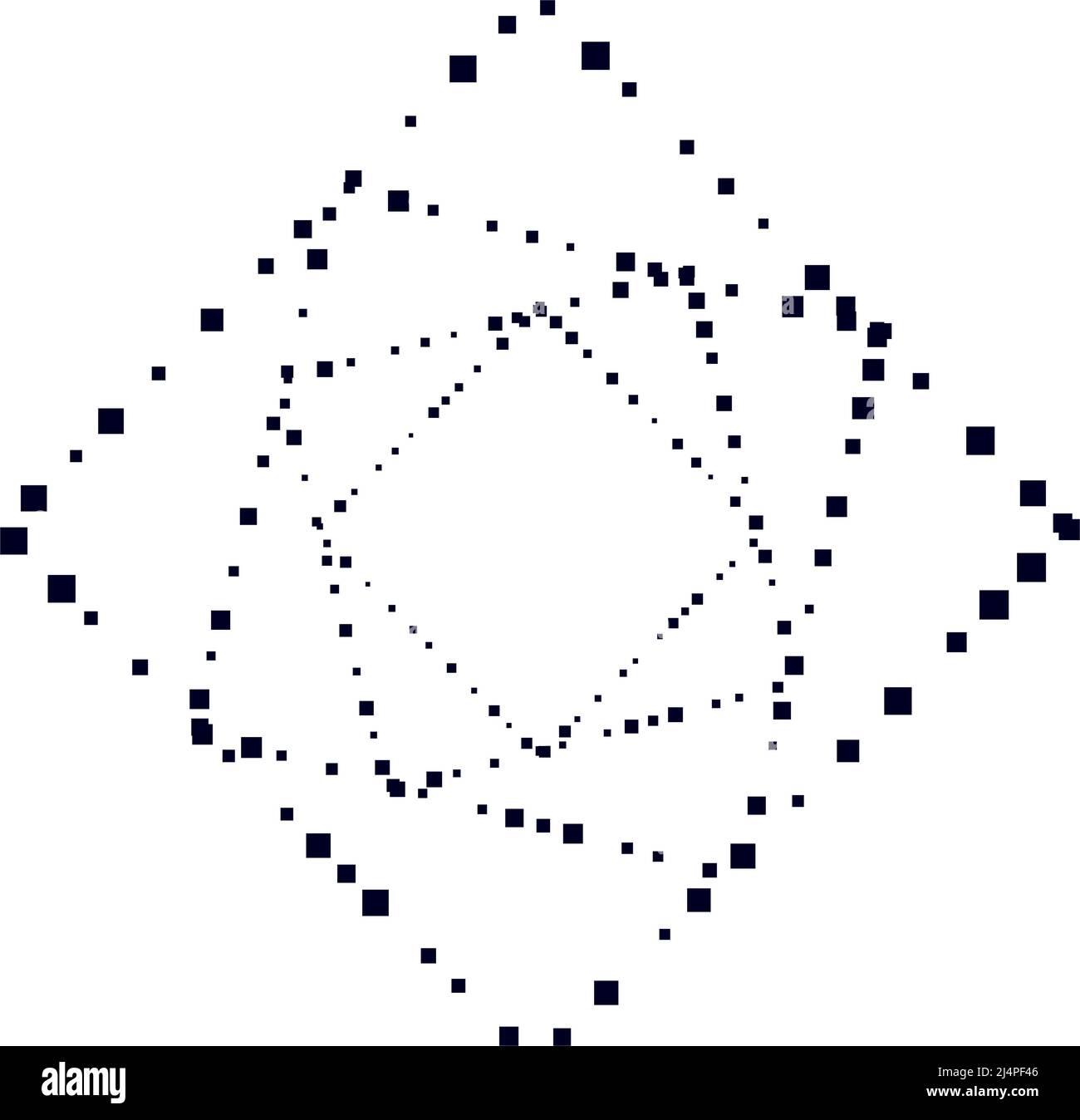 Squares random, scattered shapes element. Stock vector illustration ...