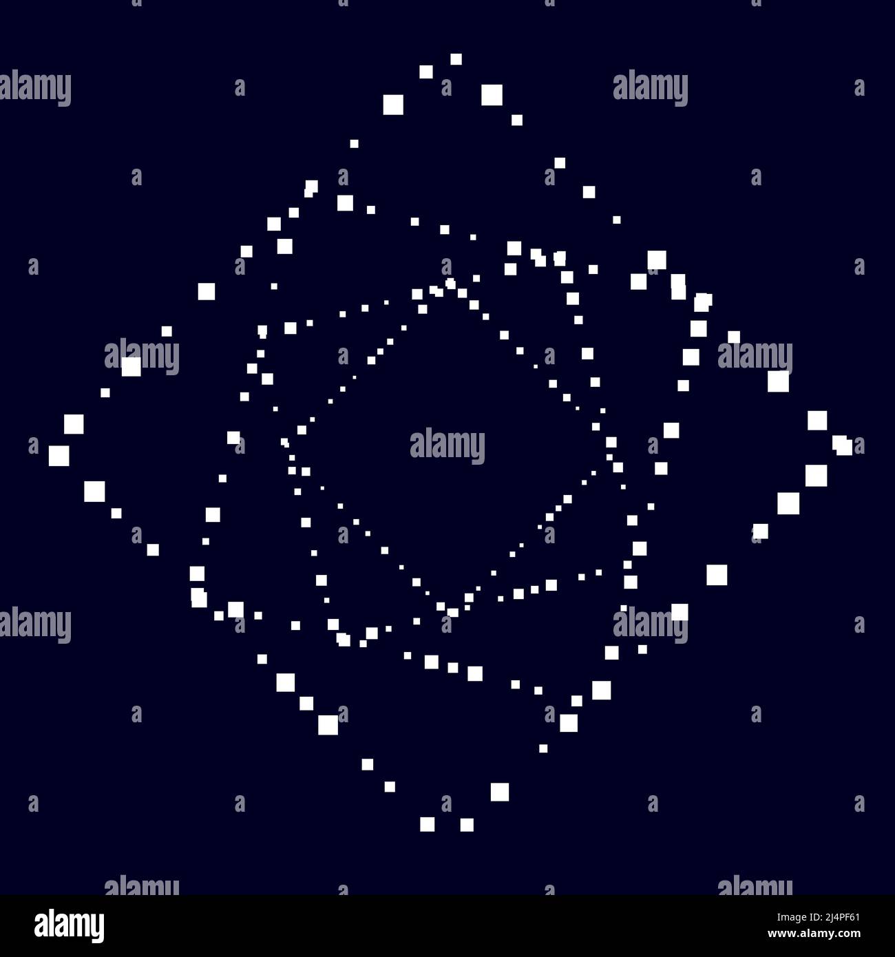 Squares random, scattered shapes element. Stock vector illustration ...