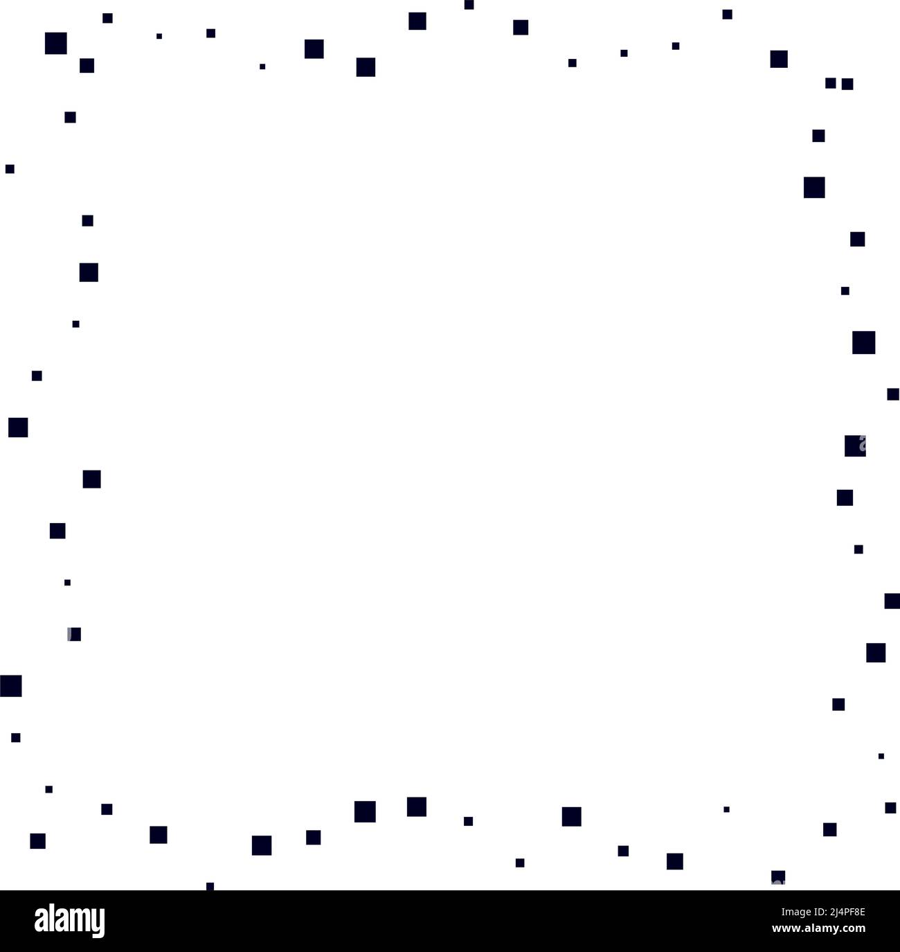 Squares random, scattered shapes element. Stock vector illustration ...