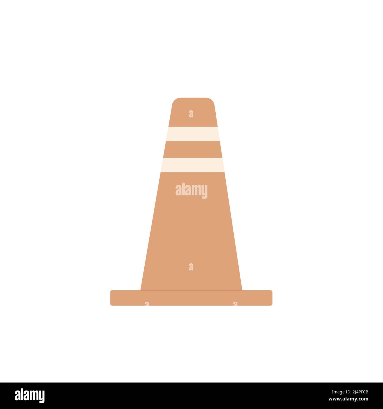 Construction traffic cone. Warning building work and architectural ...