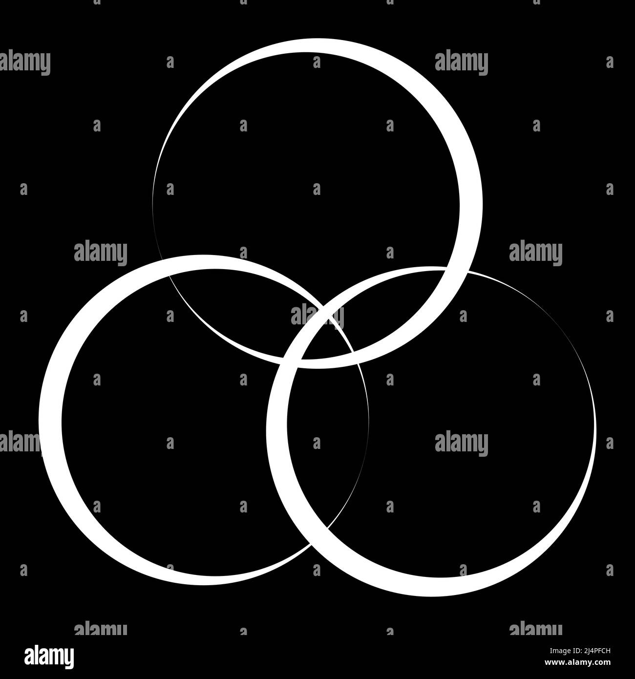 Concentric circles connect Black and White Stock Photos & Images - Alamy