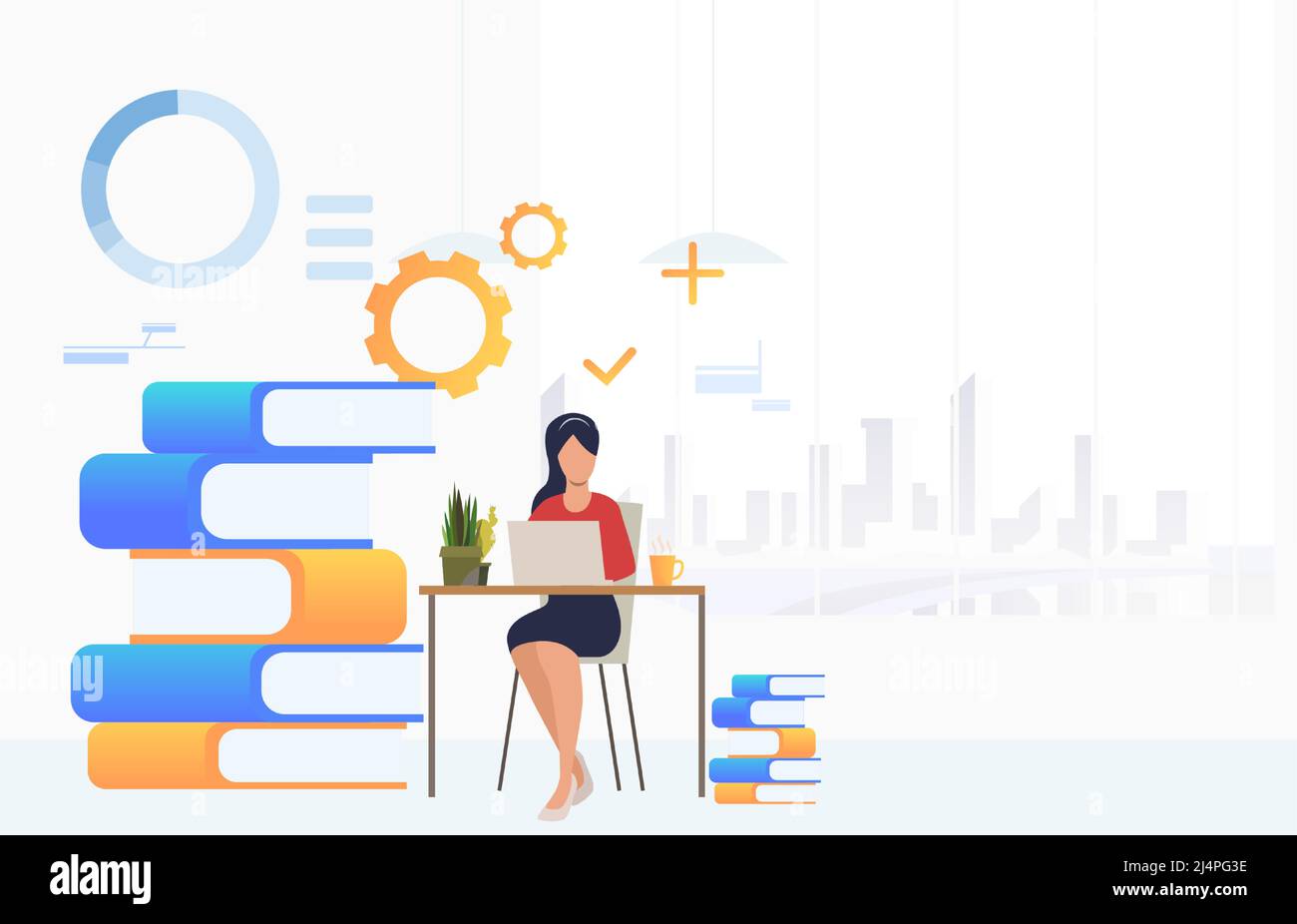 College student using laptop drawing Stock Vector Images - Alamy