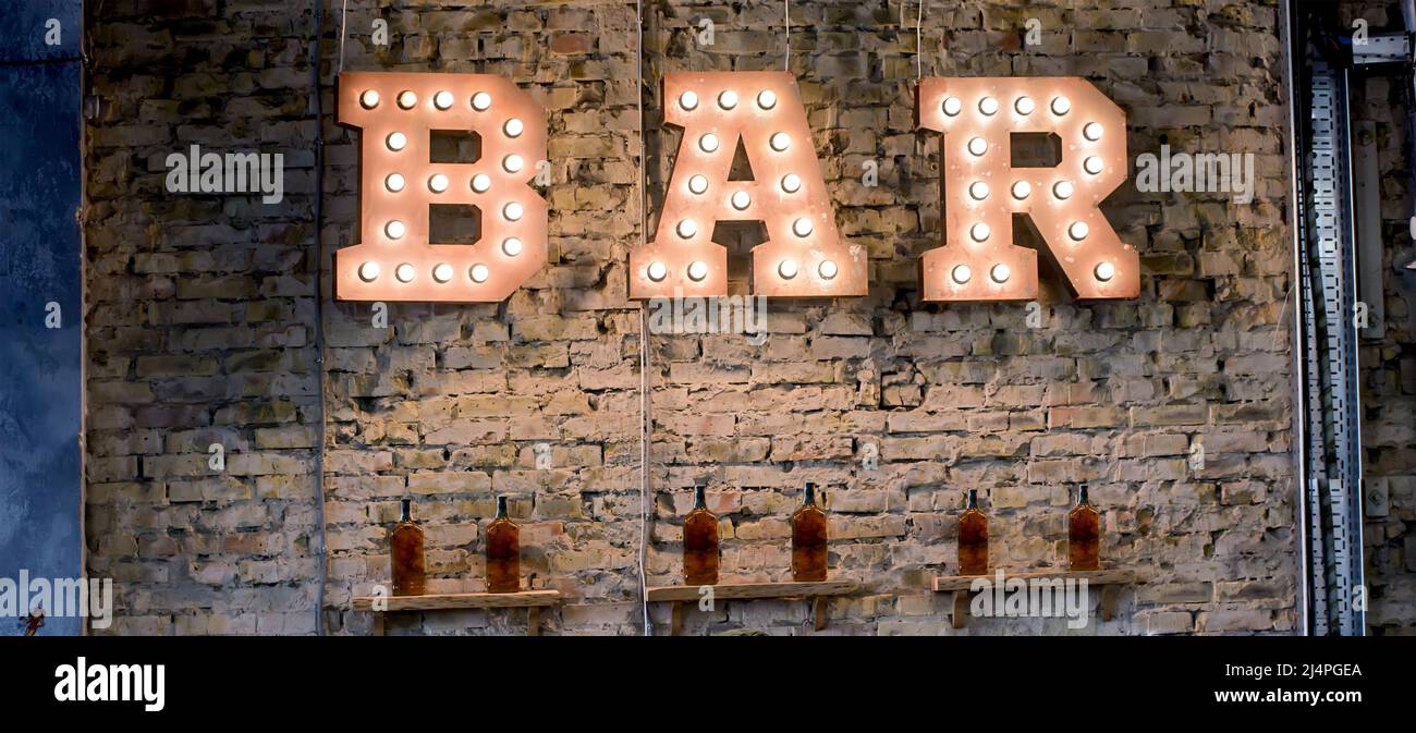 Inscription bar hi-res stock photography and images - Alamy