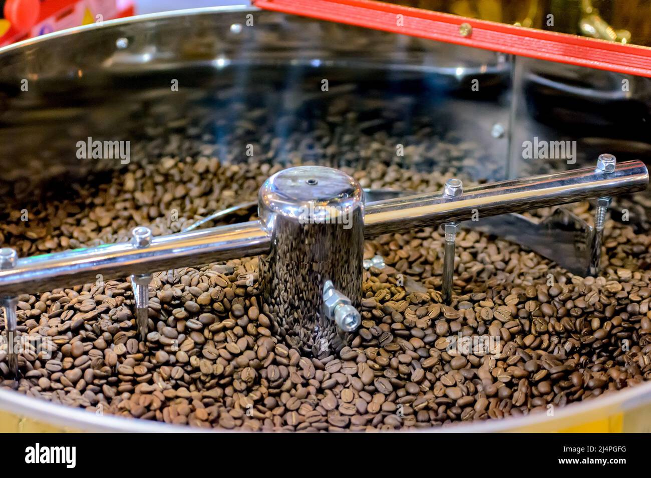 Process roasting mixing coffee hi-res stock photography and images - Alamy