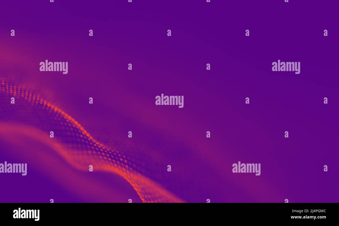 Abstract Purple Geometrical Background . Connection structure. Science ...