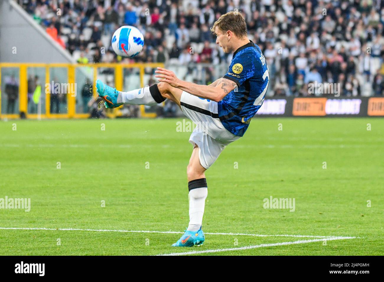 Alberto Picco stadium, La Spezia, Italy, April 15, 2022, Inter's Nicolo ...