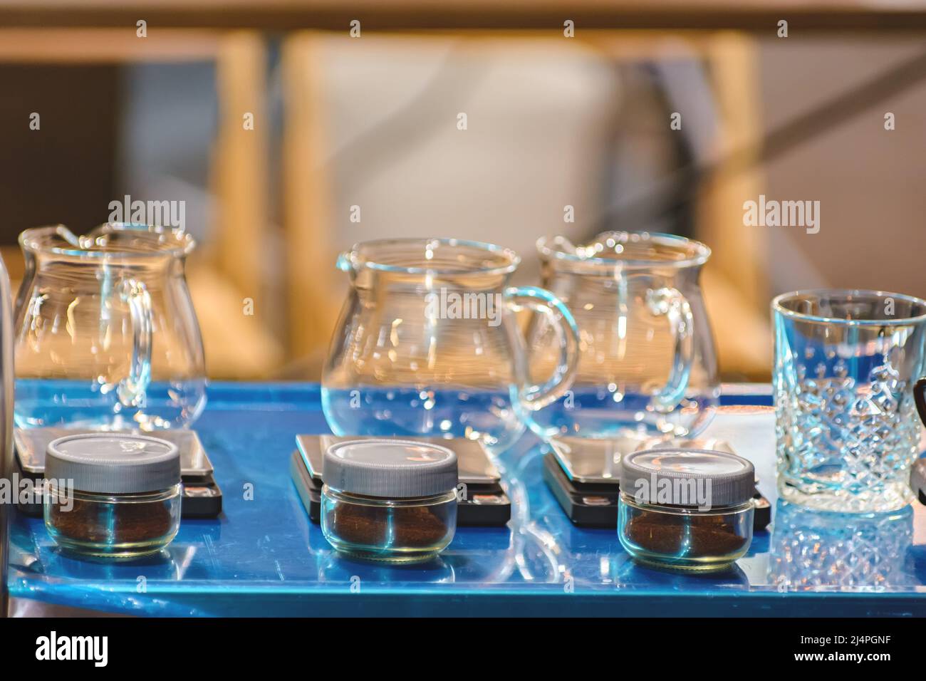 A barista set for manual brewing coffee Stock Photo - Alamy