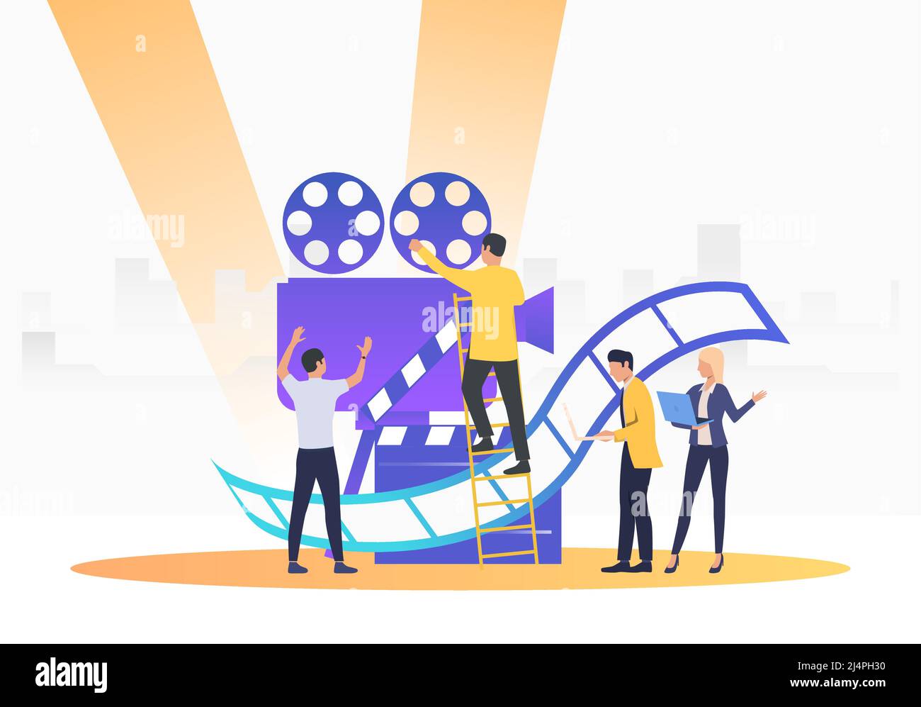 Movie Making Vector