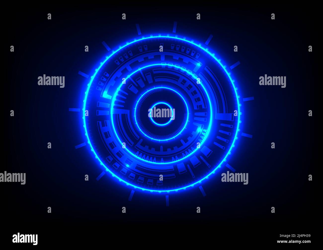 graphics design circle cog glow concept hitech technology network ...