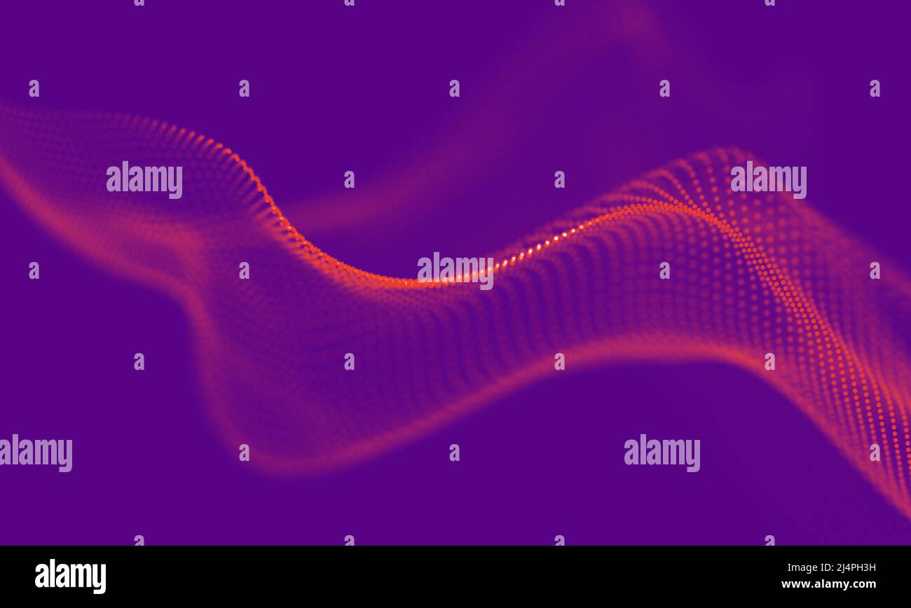 Abstract Purple Geometrical Background . Connection structure. Science ...