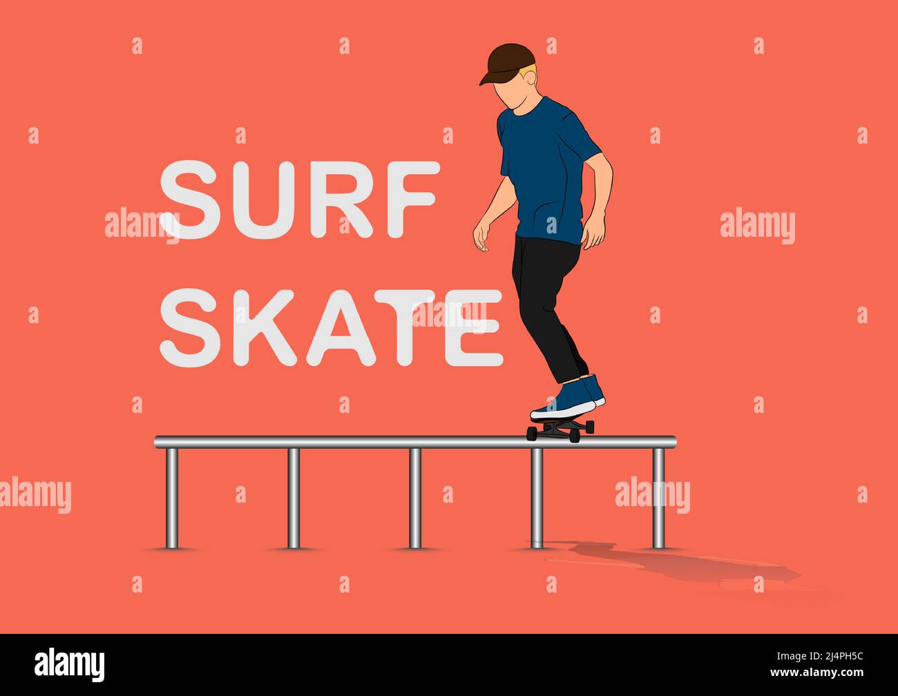 Animated Skateboard Outline