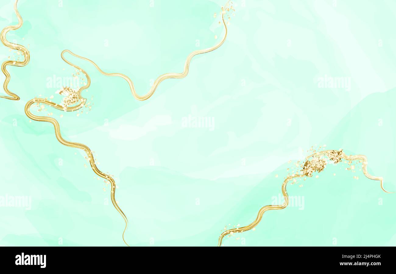 Marble surface. Mint color texture and paint splash.Spring wedding ...