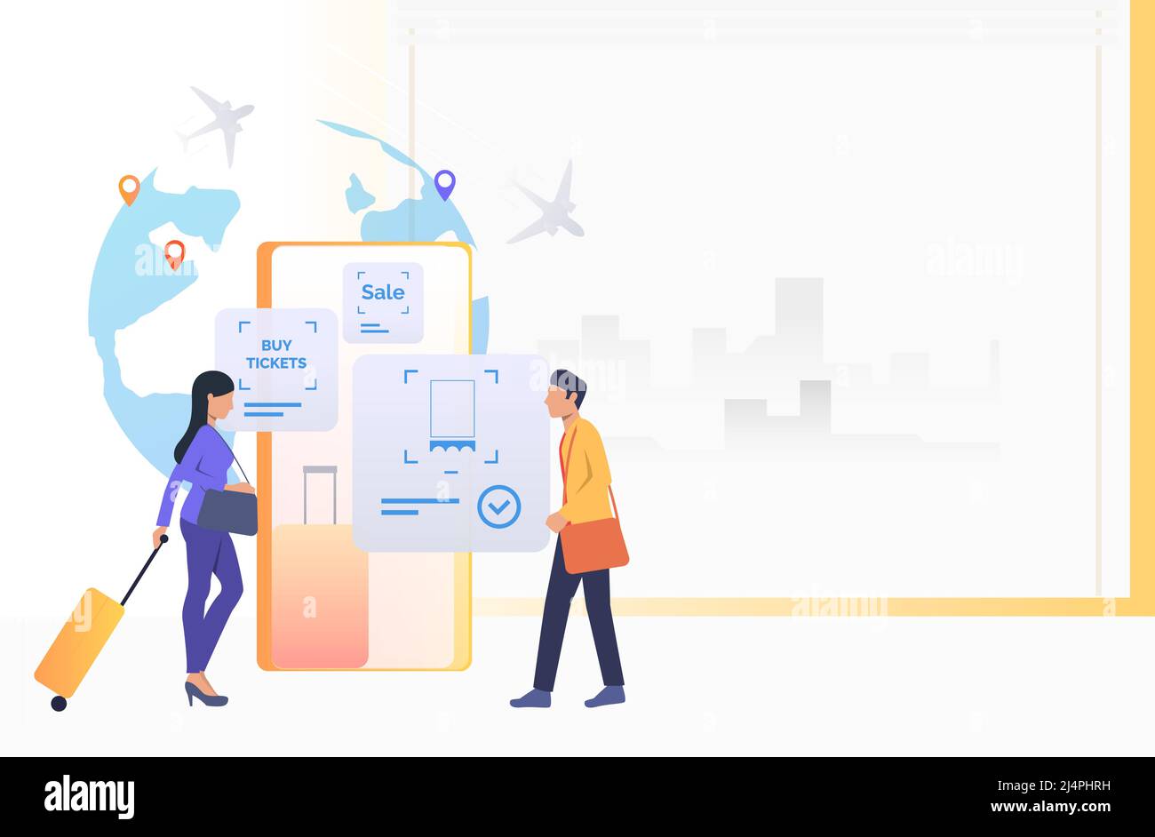 Planes in globe Stock Vector Images - Alamy