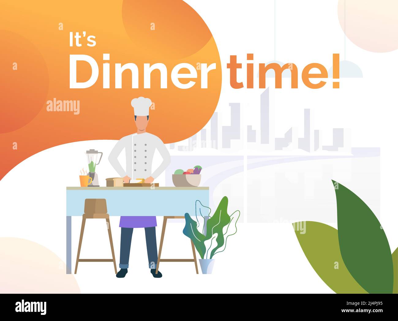Cooking concept banner chopping hi-res stock photography and images - Alamy
