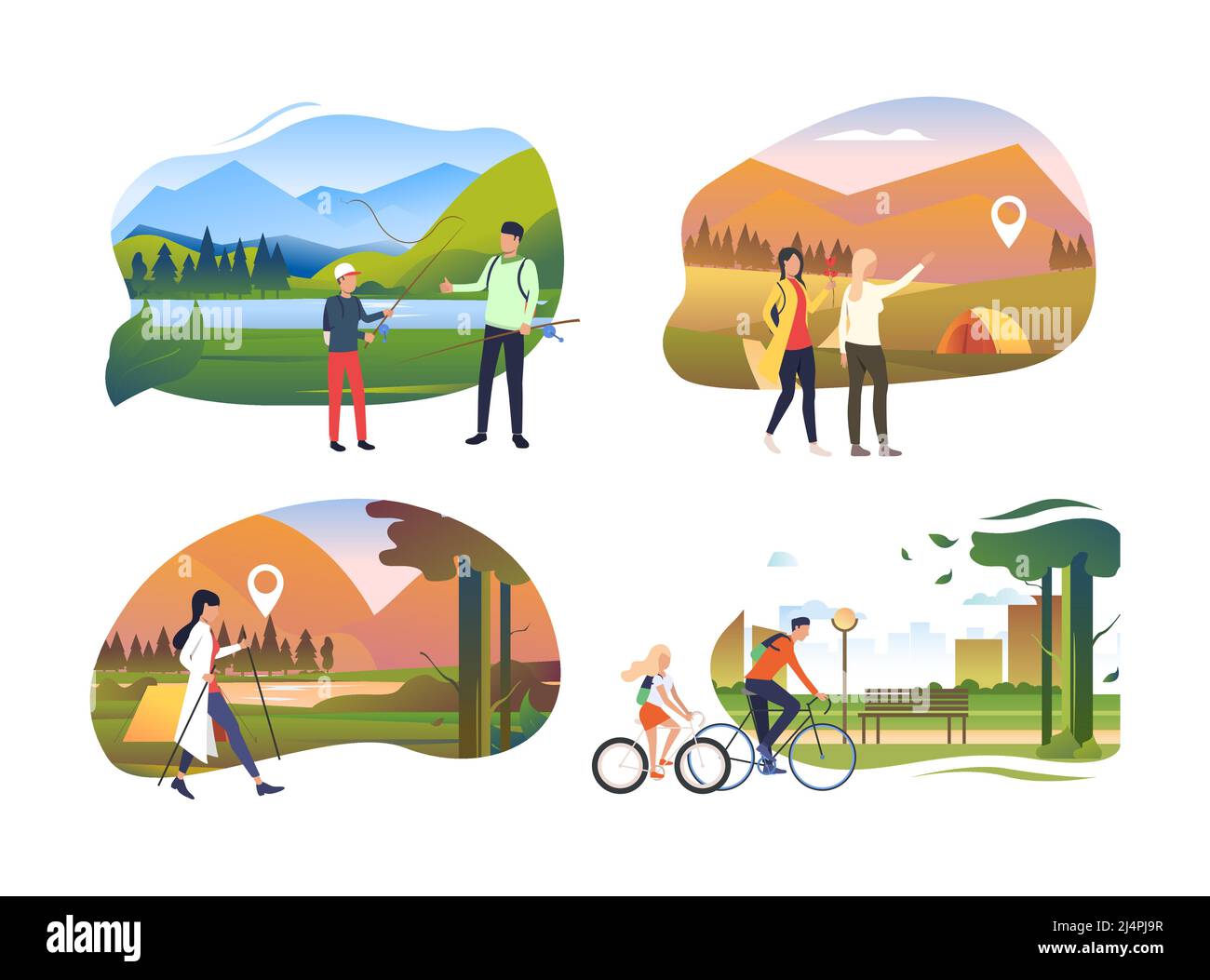 Bicycle fishing Cut Out Stock Images & Pictures - Alamy