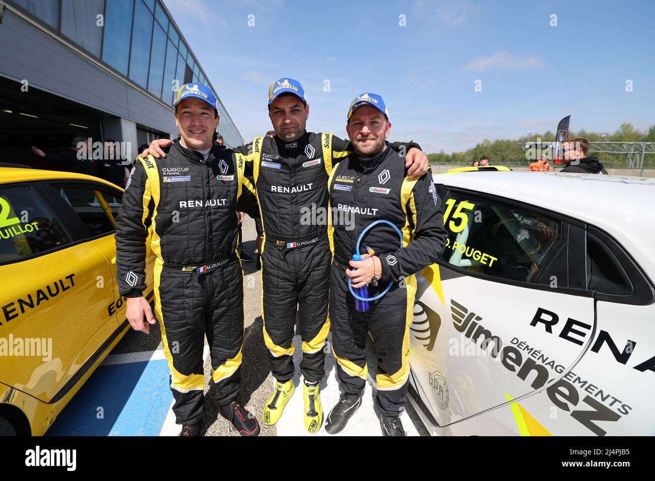 POUGET David (fra), GPA Racing, Clio Cup 2022, portrait with GUILLOT ...