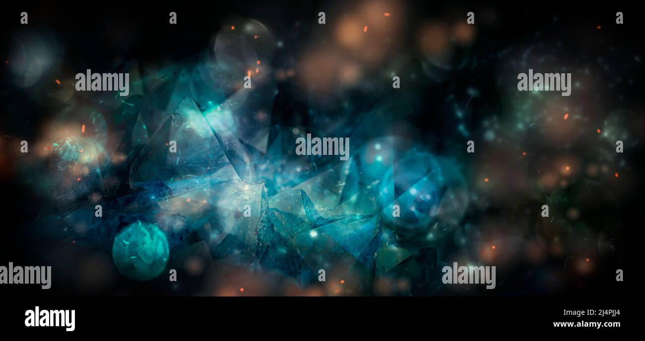 Abstract luxury crystals treasure sapphire gemstone background with ...