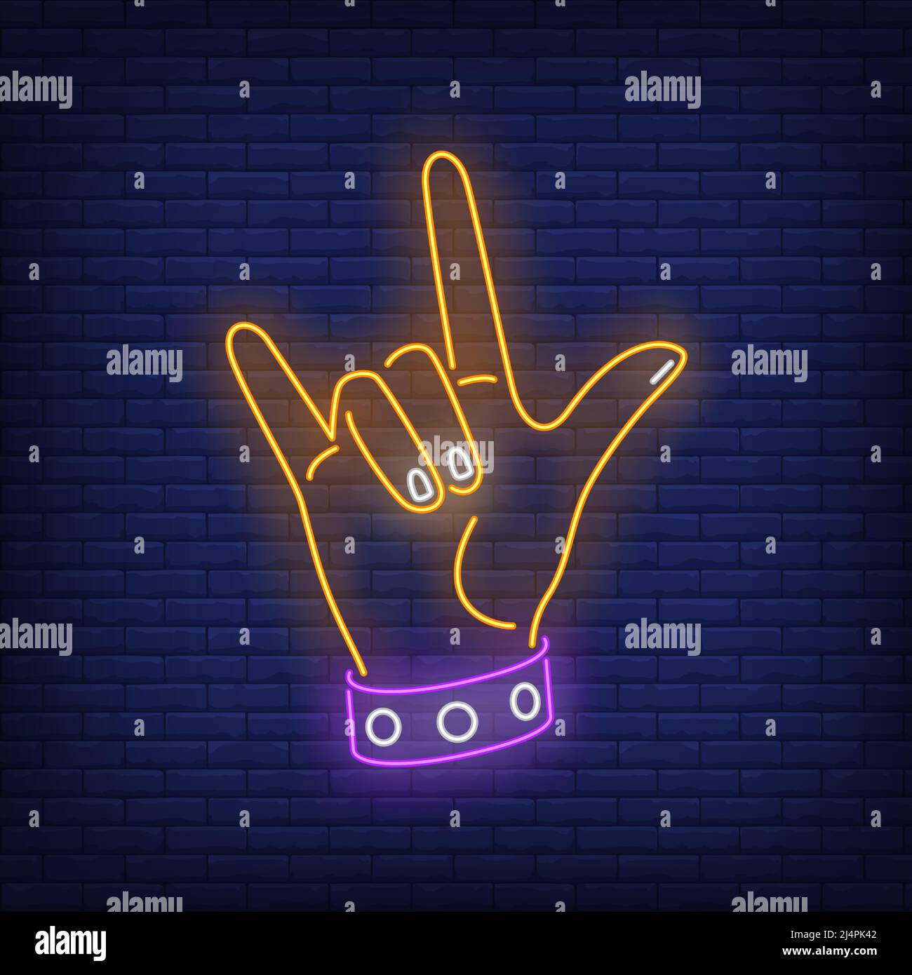 Rocker hand gesture Stock Vector Images - Alamy