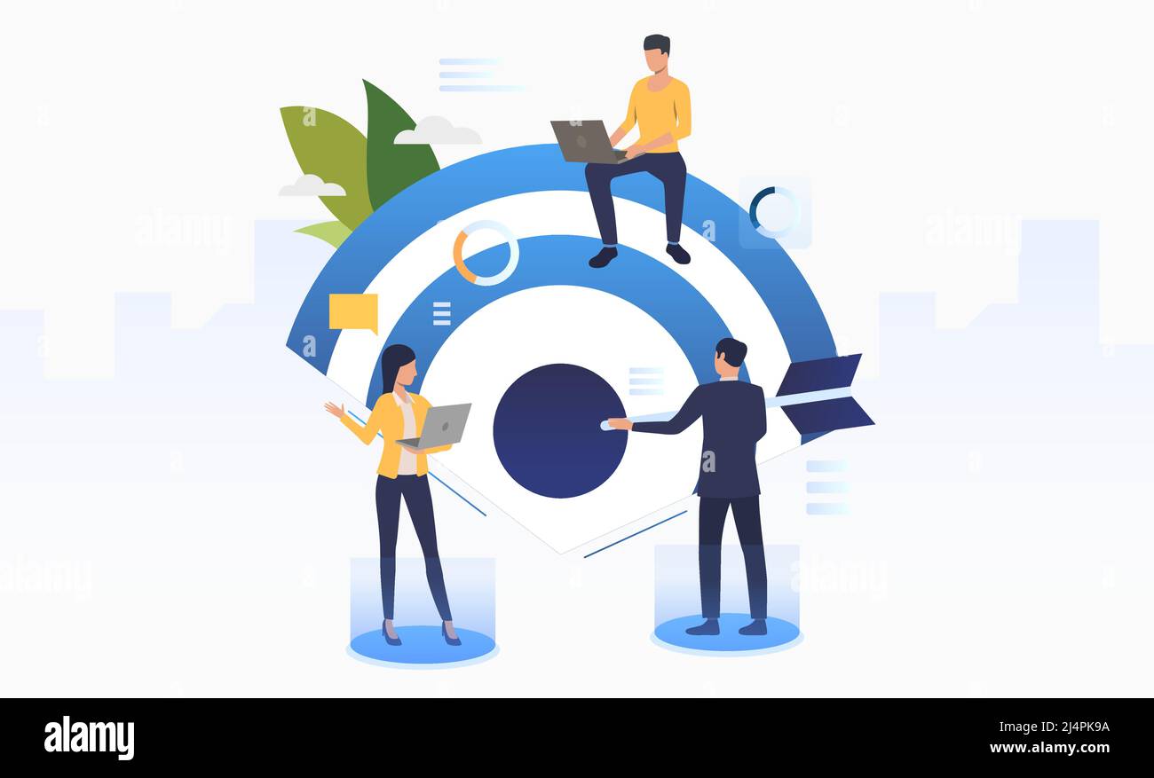 Business people working and setting company target. Planning ...