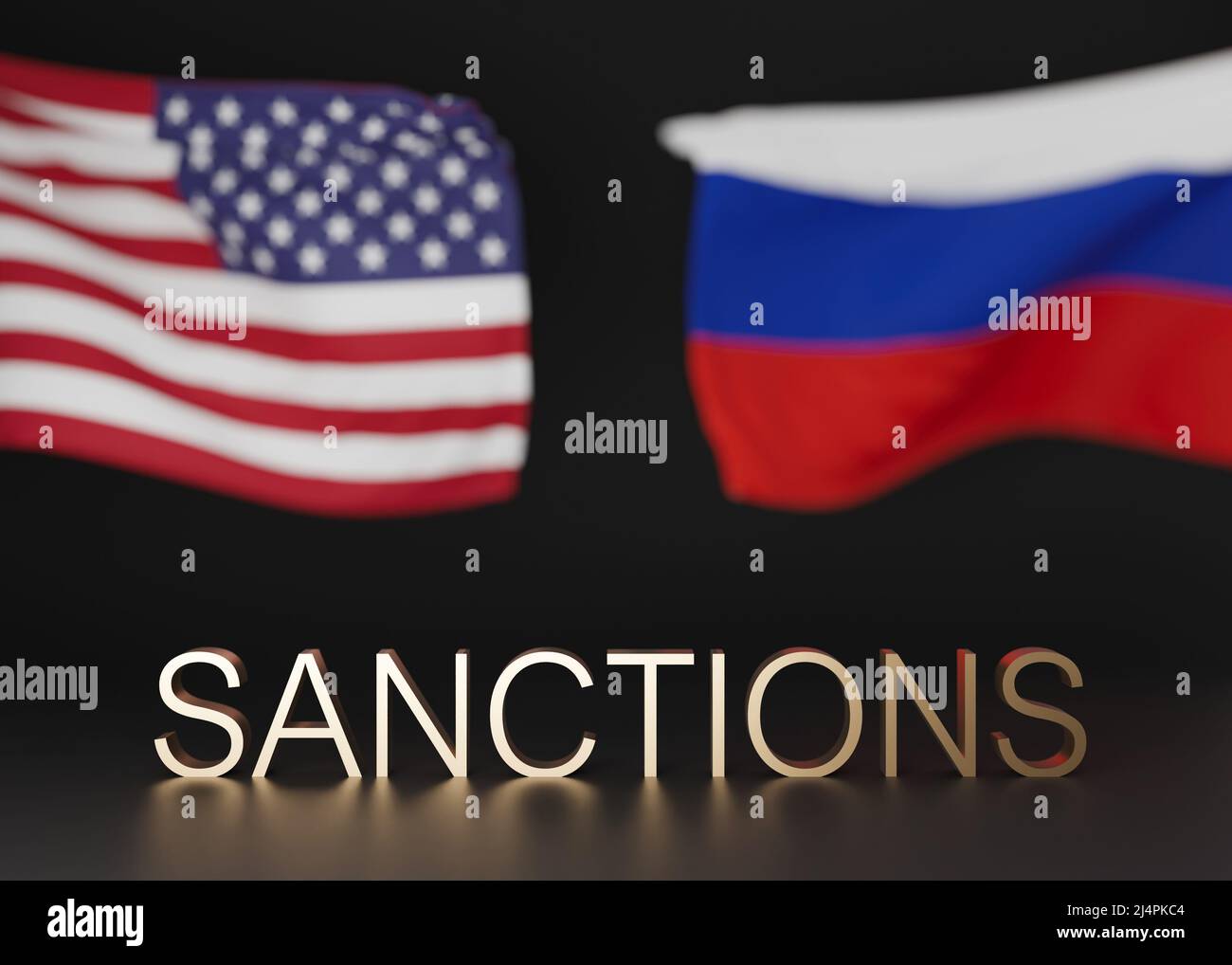 American russian flags hi-res stock photography and images - Alamy