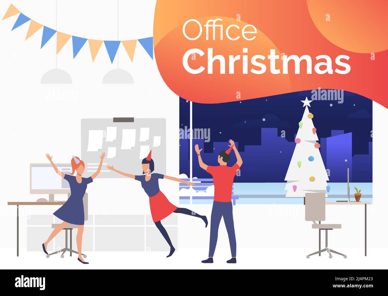 Fun office employees Stock Vector Images - Alamy