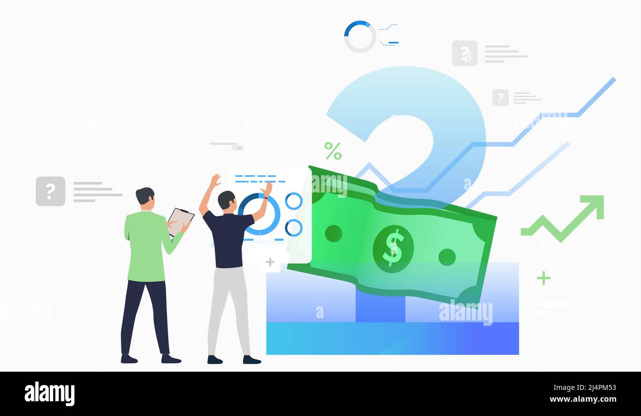 Business men working and discussing diagram. Planning, management ...