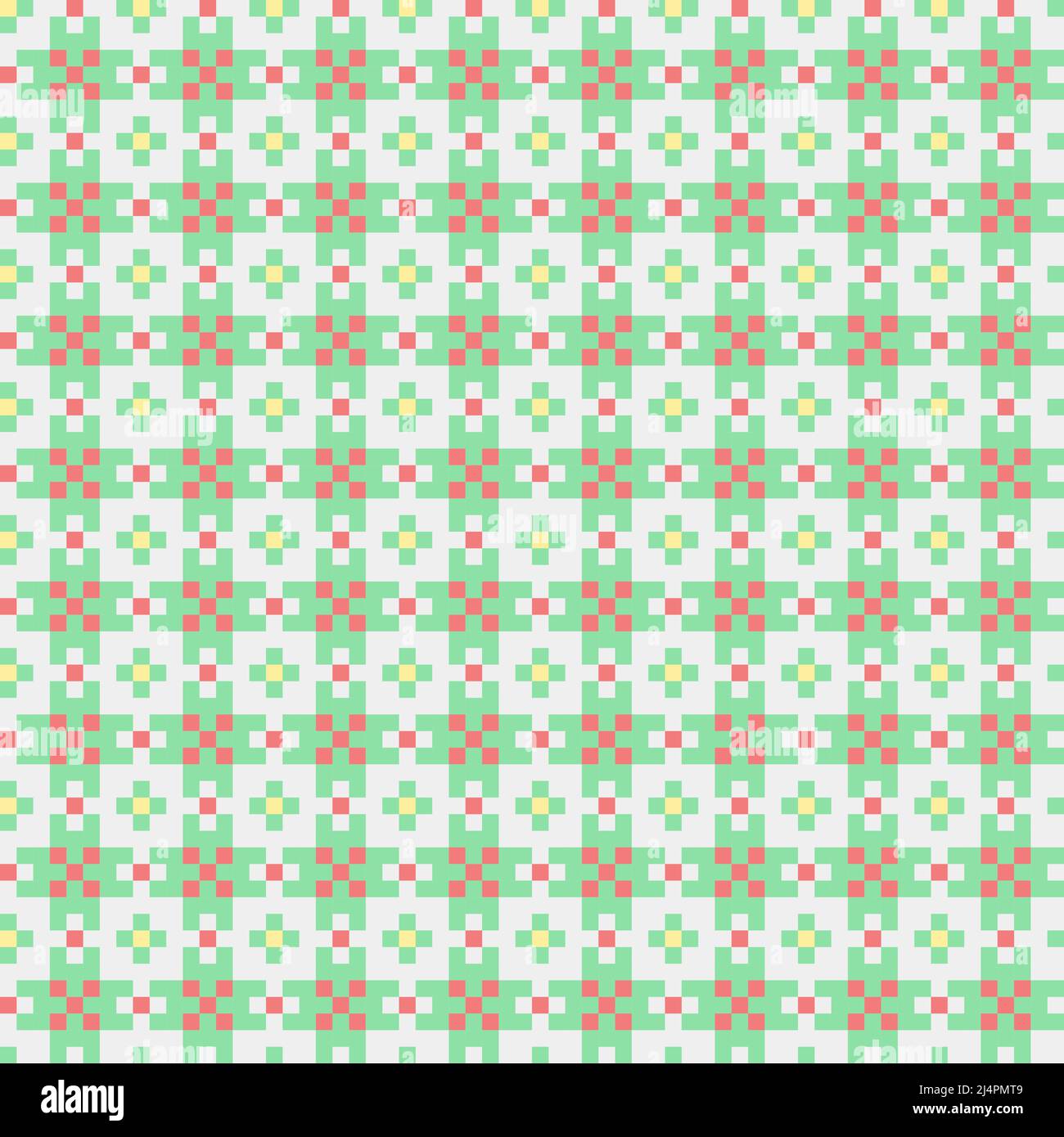 Abstract Cross Pattern Dotted Generative Computational Art Illustration