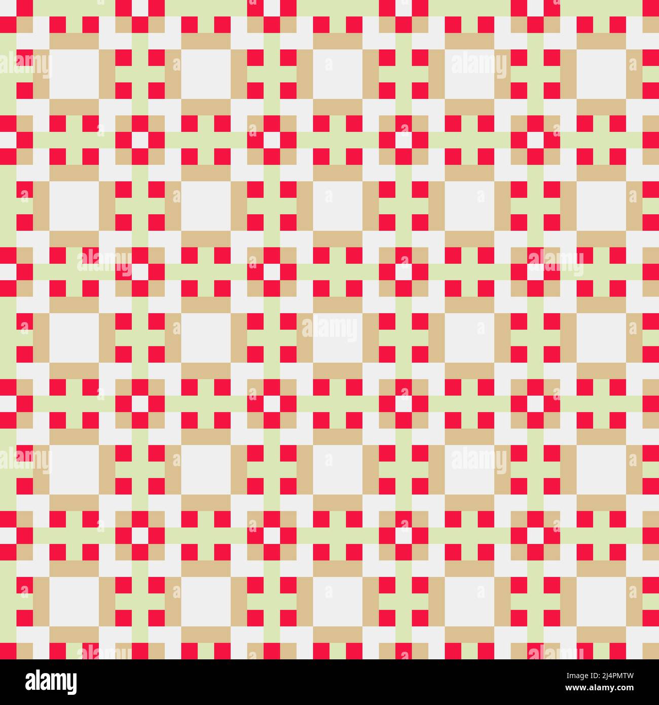 Abstract Cross Pattern Dotted Generative Computational Art Illustration