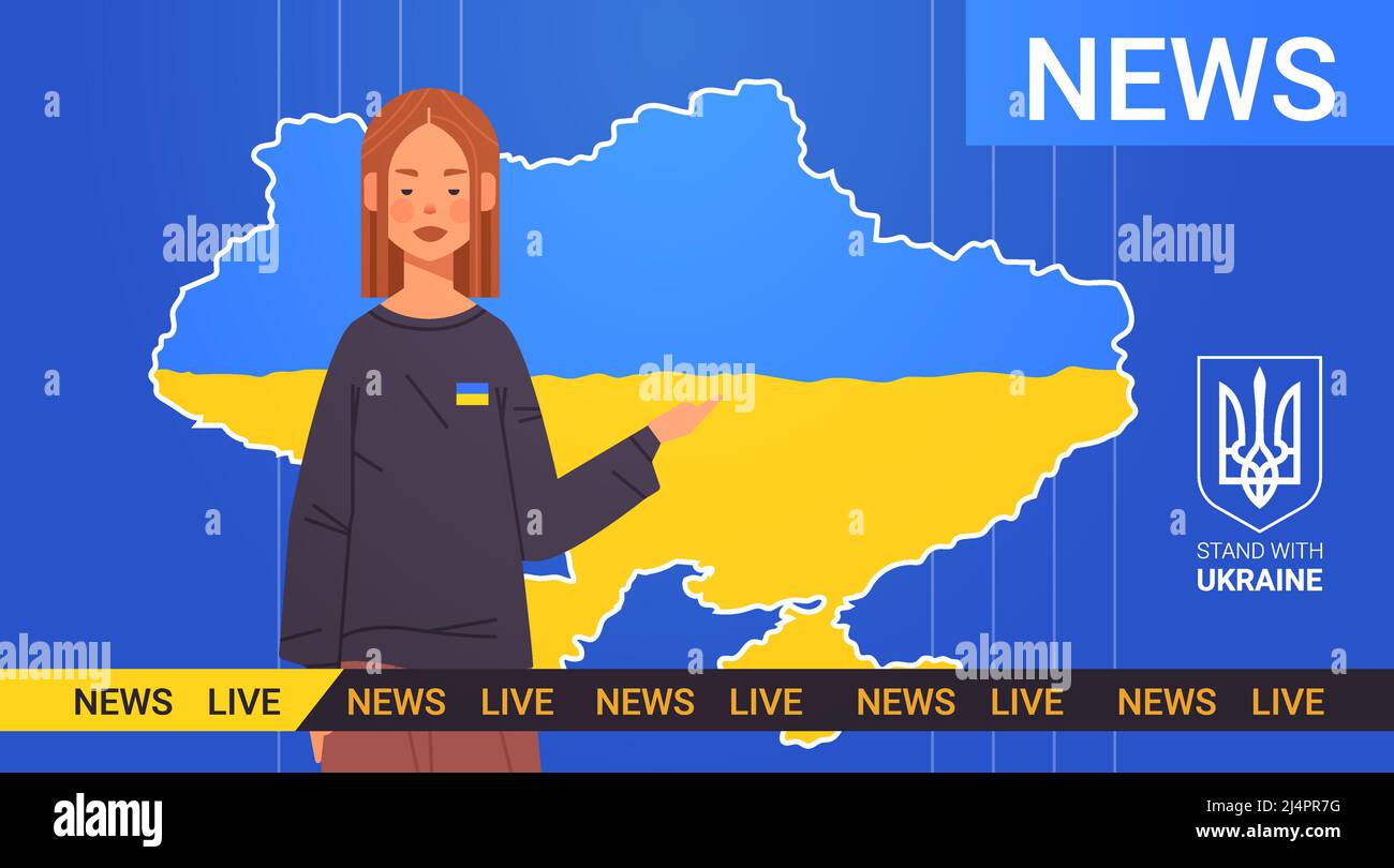 News broadcast ukraine Stock Vector Images - Alamy
