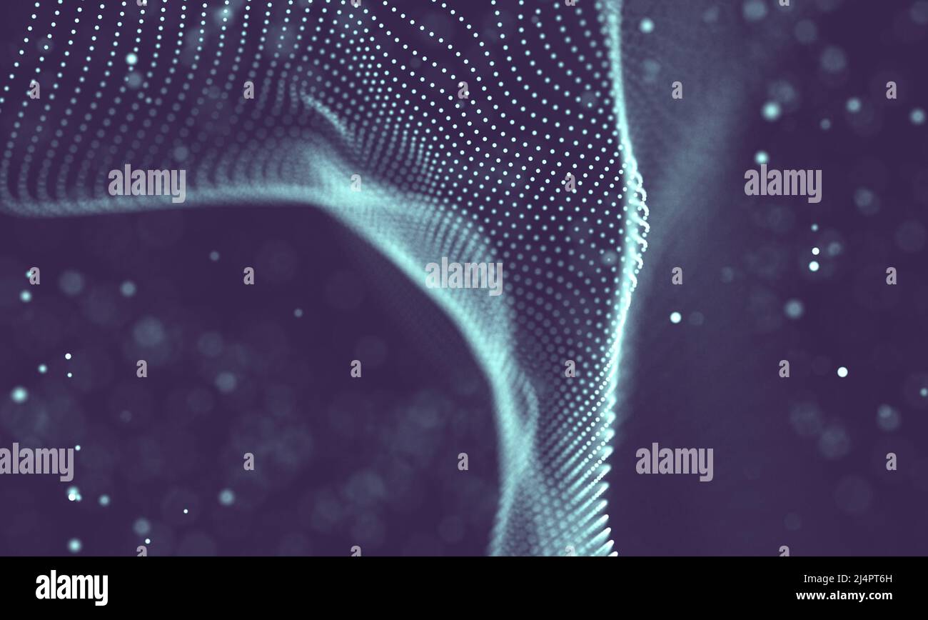 Abstract futuristic illustration of polygonal surface. Low poly shape ...