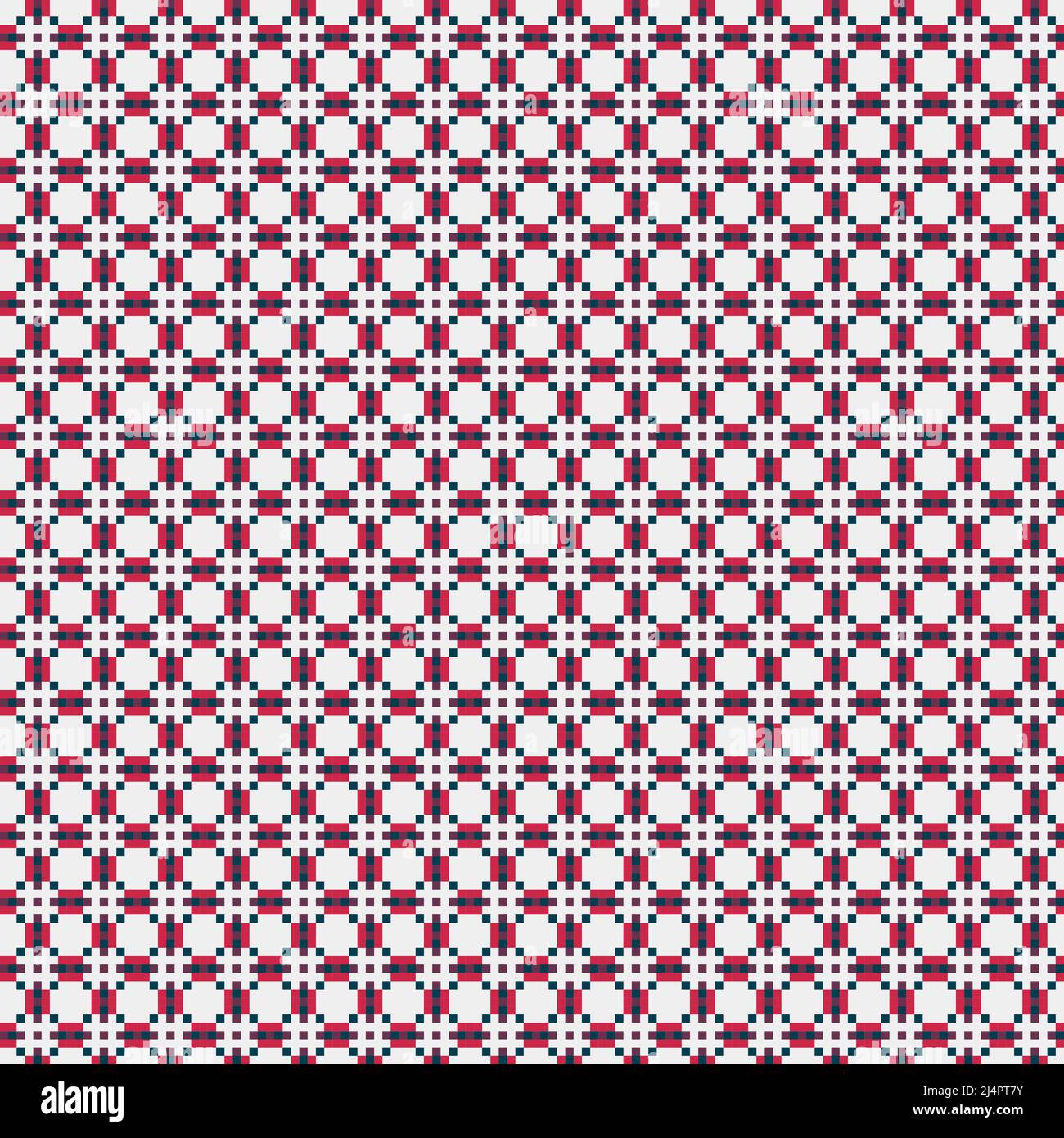 Abstract Cross Pattern Dotted Generative Computational Art Illustration