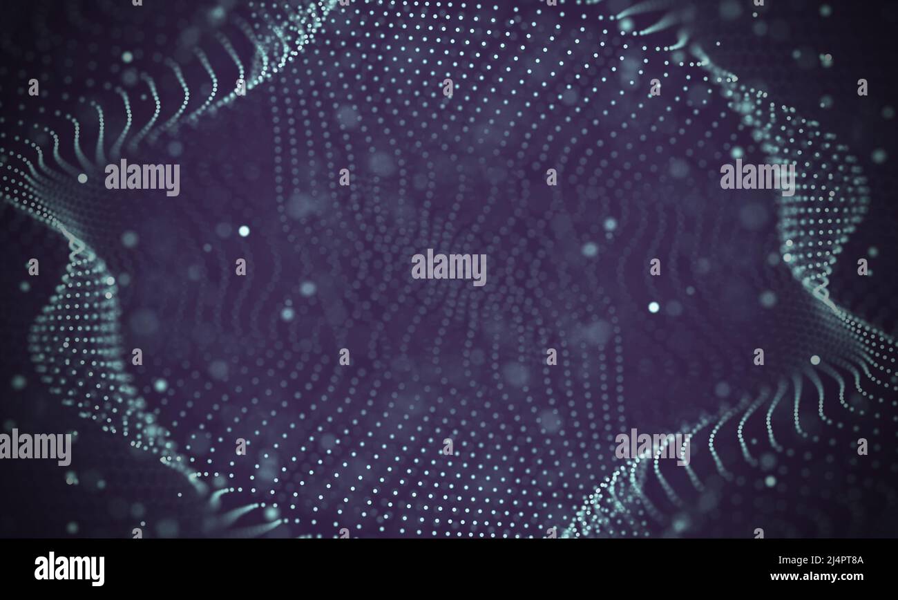 Abstract futuristic illustration of polygonal surface. Low poly shape ...