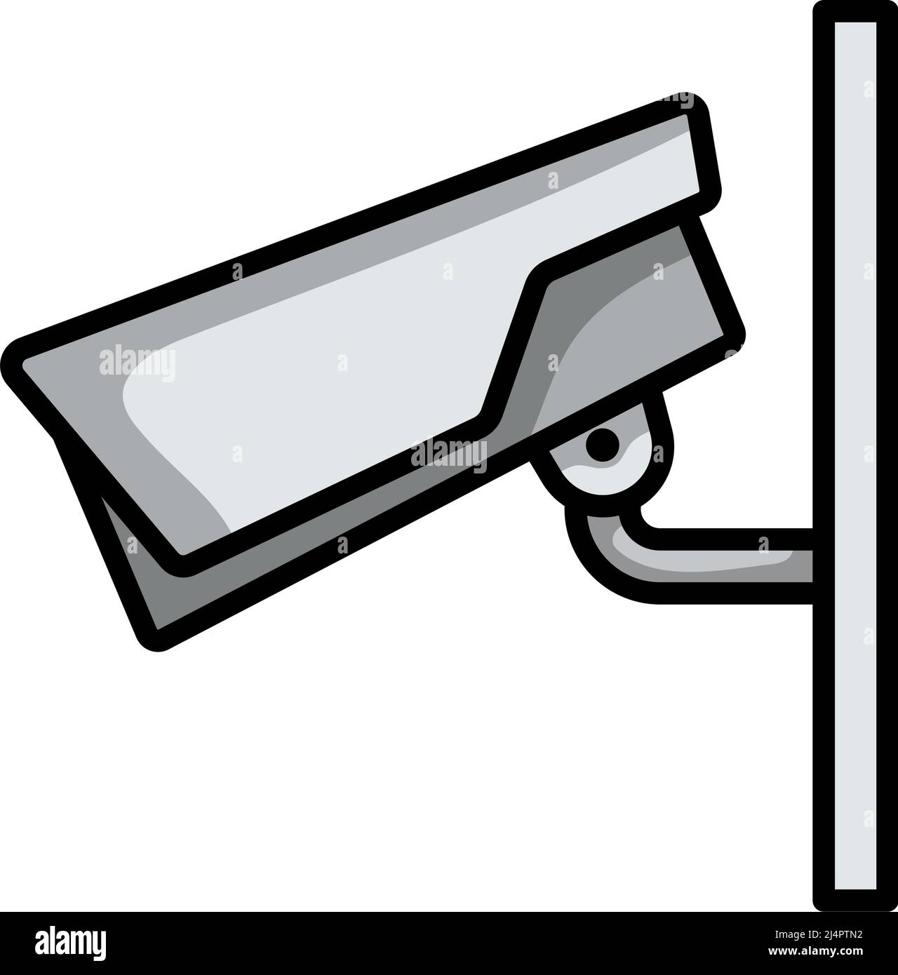 Security Camera Icon. Editable Bold Outline With Color Fill Design ...
