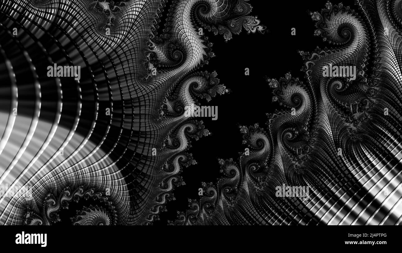 Abstract Computer generated Fractal design. A fractal is a never-ending ...
