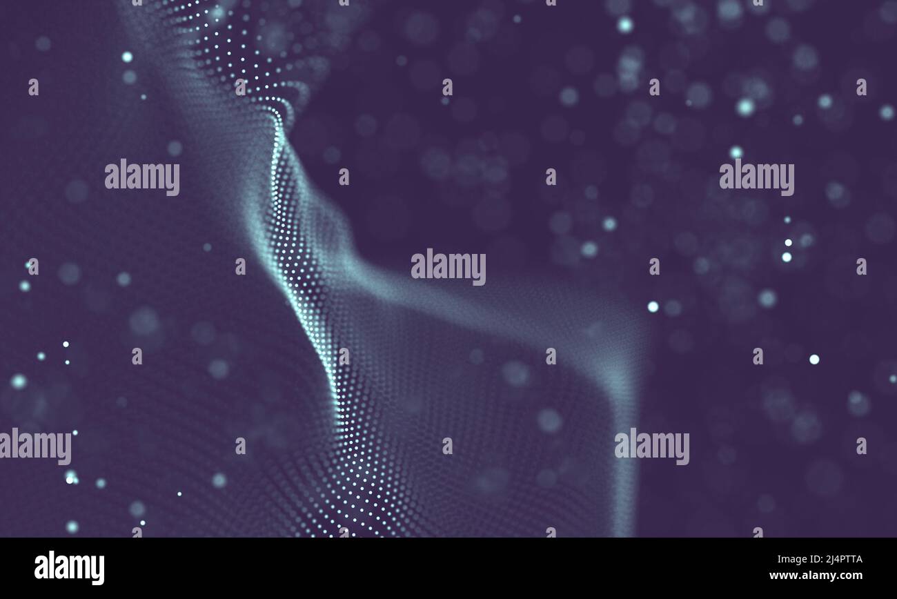 Abstract futuristic illustration of polygonal surface. Low poly shape ...