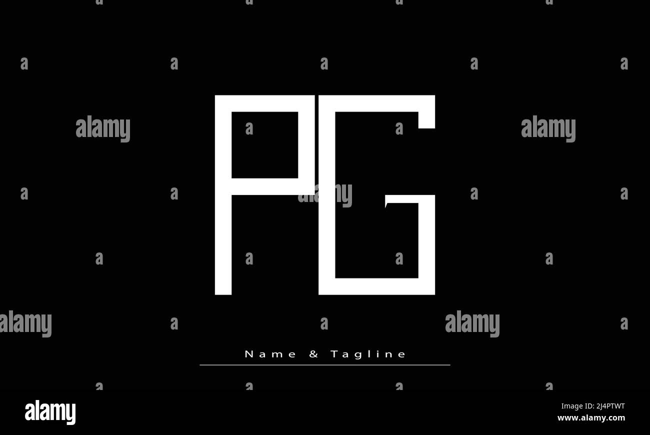 Letter pg logo hi-res stock photography and images - Alamy