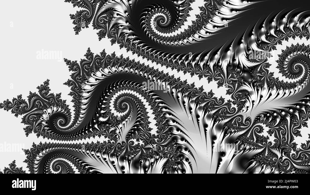 Abstract Computer generated Fractal design. A fractal is a never-ending ...